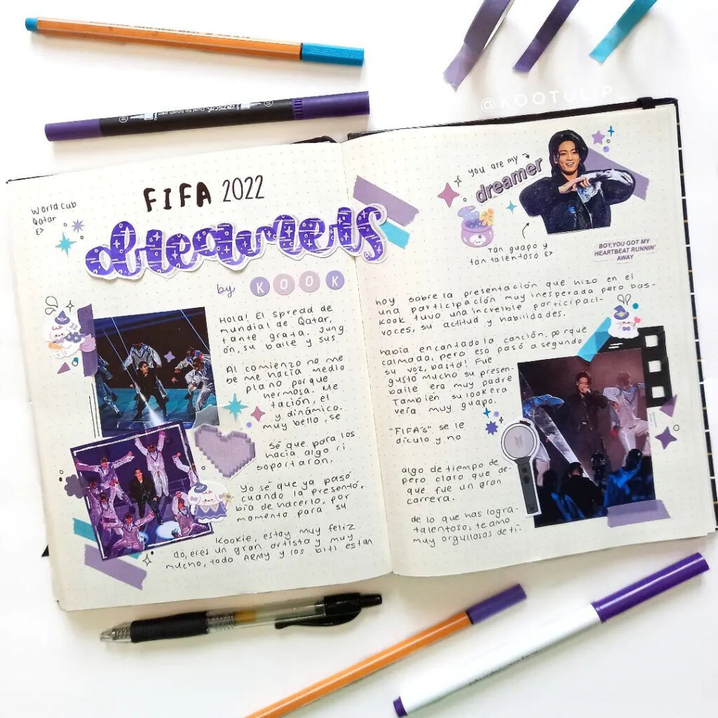 Como fazer um kpop journal + 20 ideias criativas e coloridas